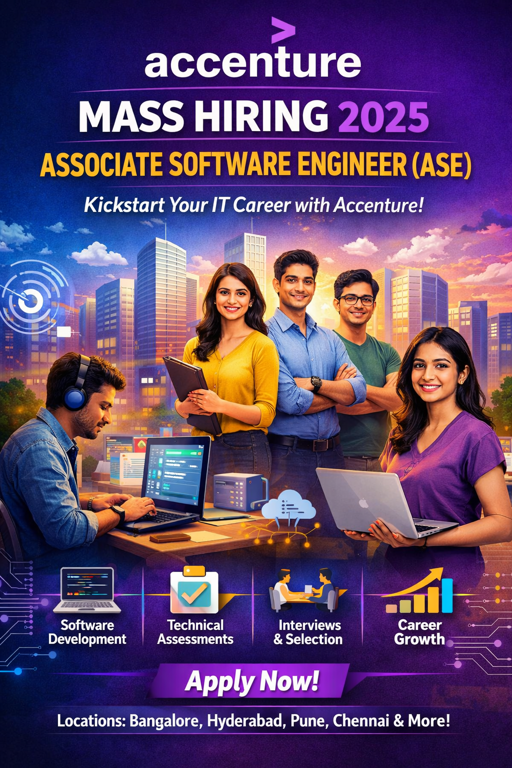 Accenture New Mass Hiring 2025 – Associate Software Engineer (ASE) Role ...